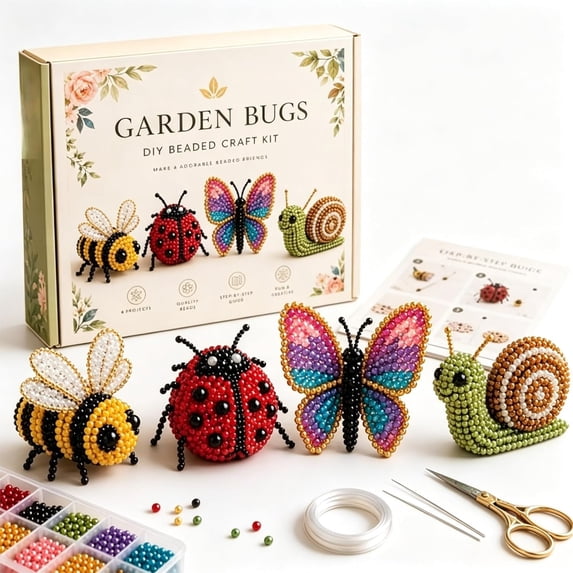 3D Beaded Craft Kit – DIY Resin Bead Animal Set with Step-by-Step Guide ...