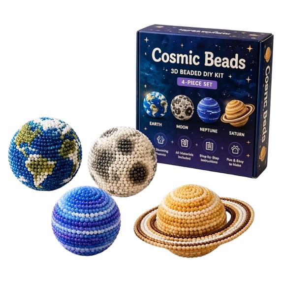 3D Beaded Diy Kit Cosmic Planetary Craft Supplies & Materials Handmade ...