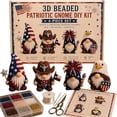 3D Beaded Gnome Craft Kit, DIY Handmade Bead Art Set, Mini Beaded Gnome ...