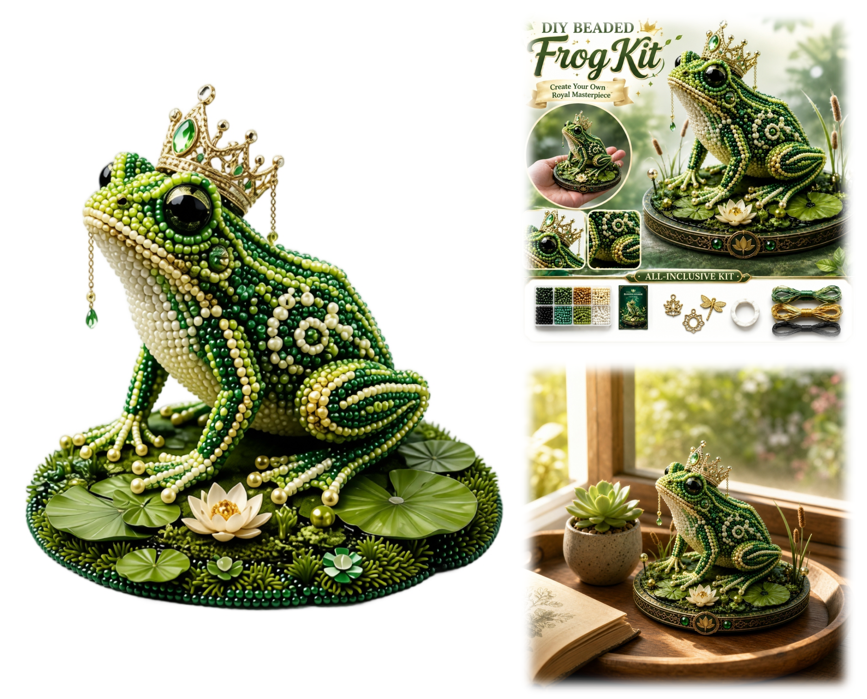 3D Beaded Mythical Frog Kit, Diy Animal Beading Kit, Therapeutic Craft ...
