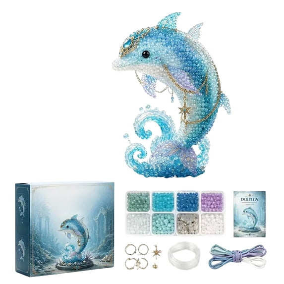 3D Beaded Mythical Ocean Animal DIY Kit, Bead Embroidery Kit, 3D Bead ...