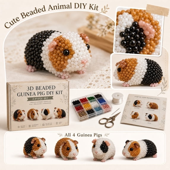 3D Beaded Skeleton Animal DIY Kit Miniature Beadwork Set Creative ...
