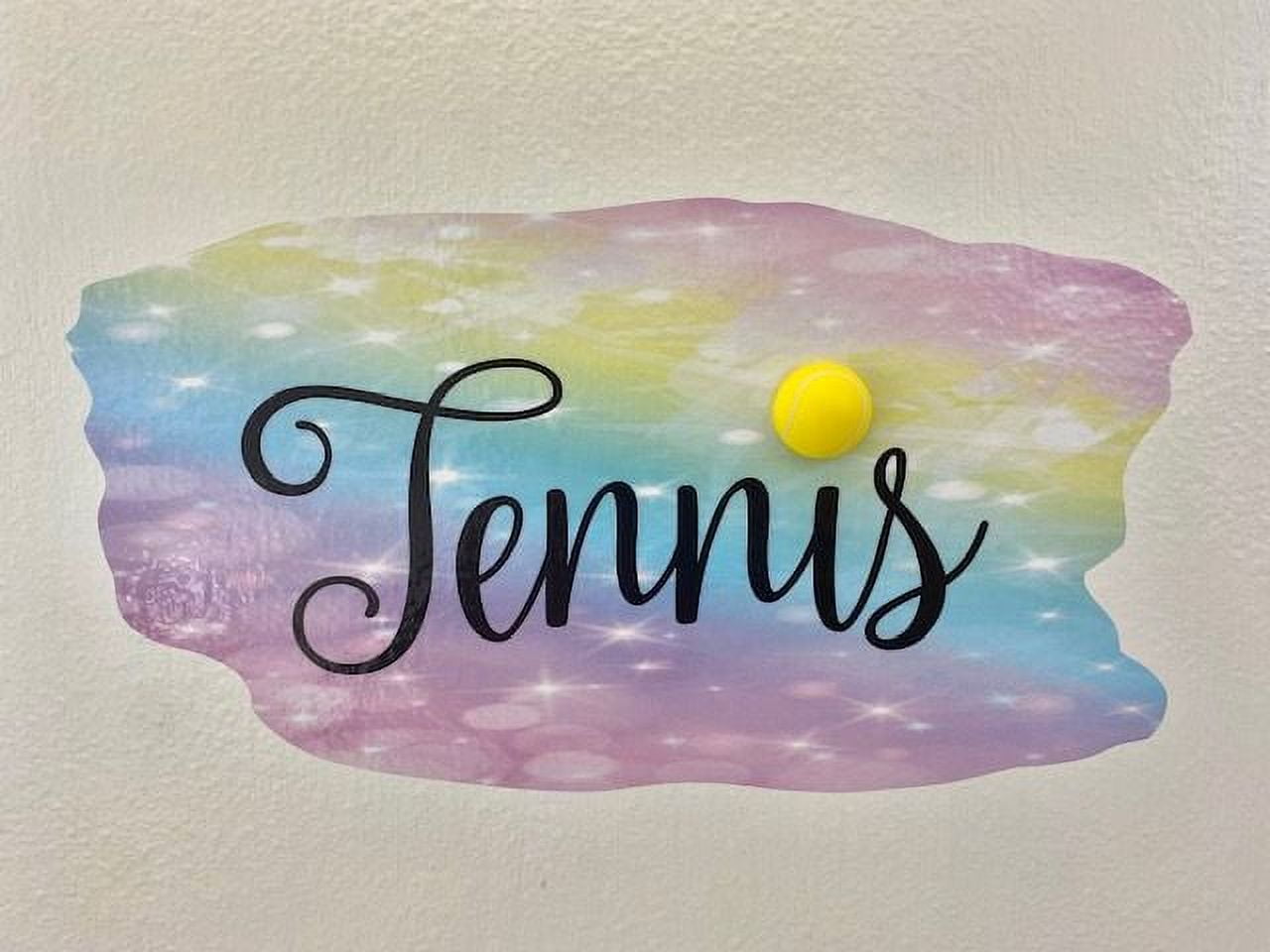 3D Bedroom Wall Decal Sticker For Boys Custom Designs With 3D Tennis ...