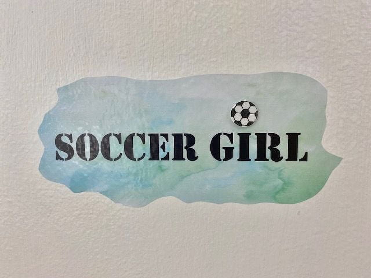 3D Bedroom Wall Decal Sticker For Girls Custom Designs With 3D Soccer ...