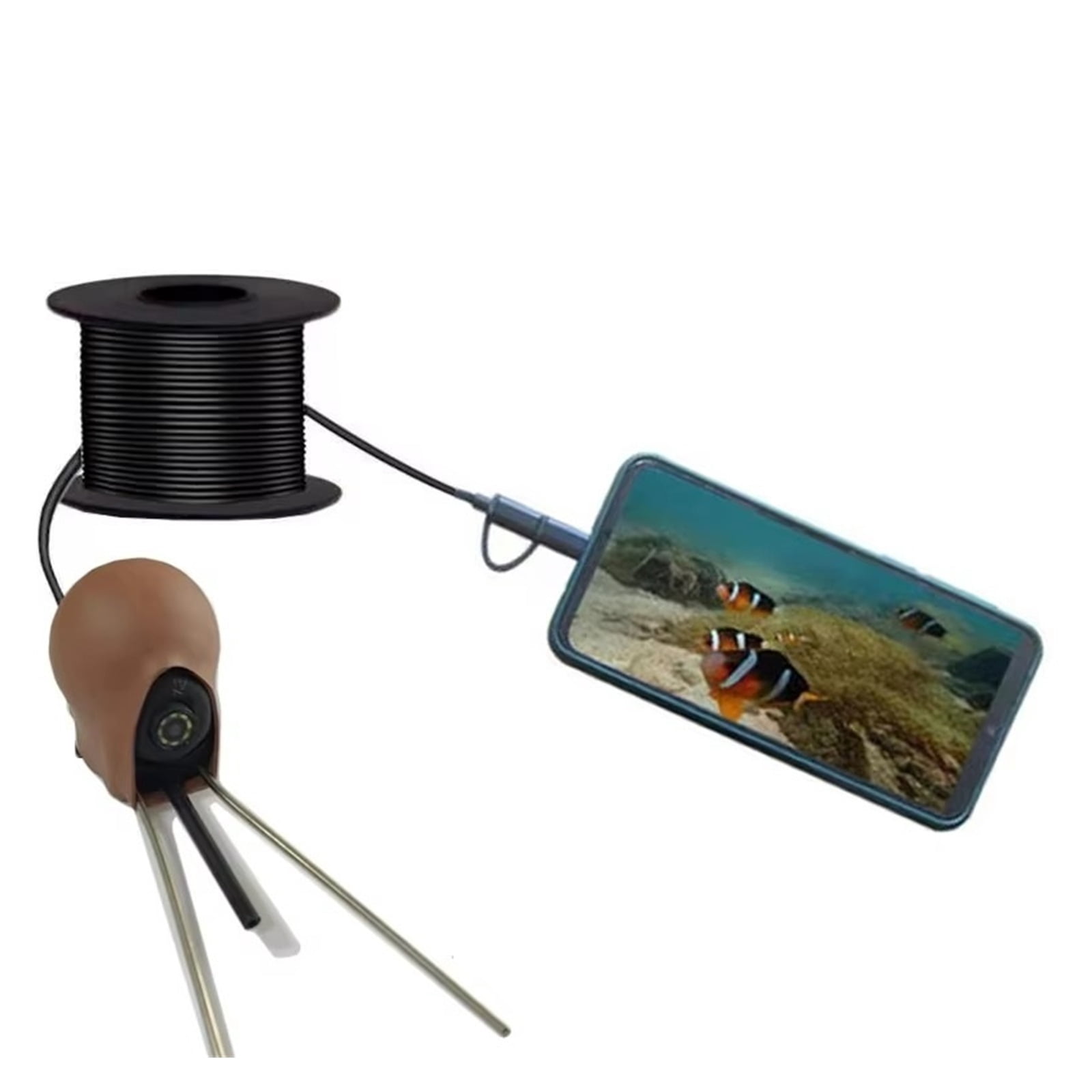 3D Biomimetic Underwater Fishing Camera Visual Anchor Fish Device And ...