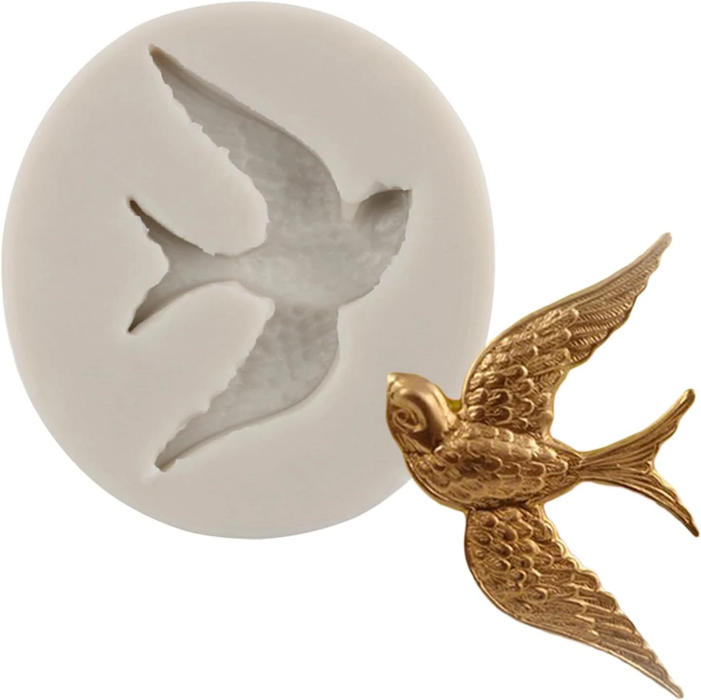 3D Bird Cake Fondant Molds Silicone Mold For Cupcake Topper Cake ...
