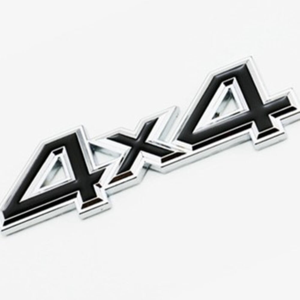 3D Black 4x4 Car Rear Trunk Rear Emblem Badge Decal Sticker SUV 4WD AWD ...