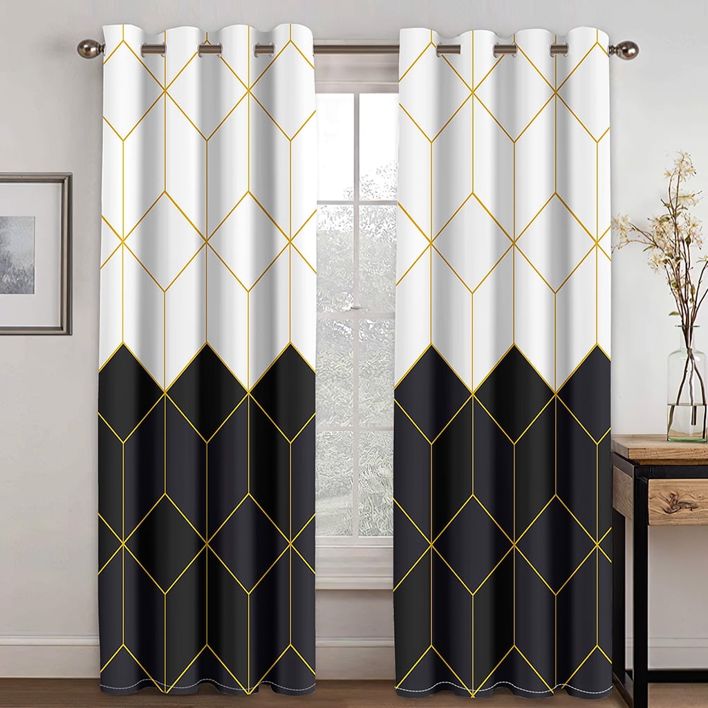 3D Black Gold Dali Texture Curtains European Luxury Home r Shading ...