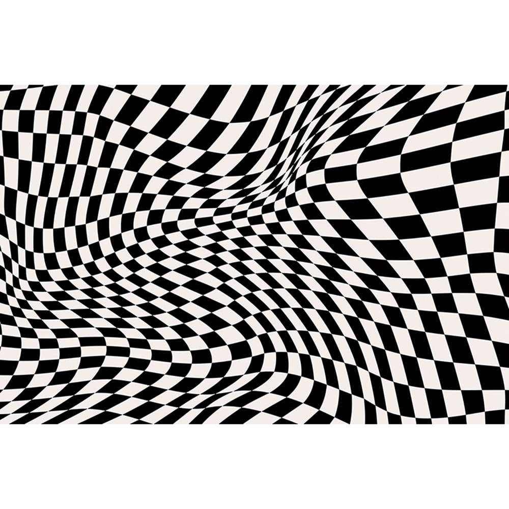 3D Black White Photographic Wallpaper Backdrop Visual Illusion Hypnotic ...
