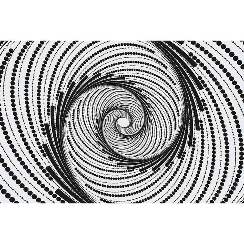 3D Black White Photographic Wallpaper Backdrop Visual Illusion Hypnotic ...