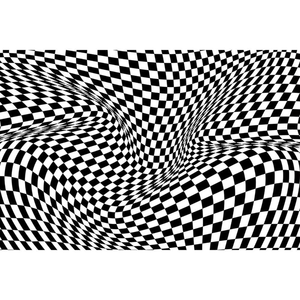 3D Black White Photographic Wallpaper Backdrop Visual Illusion Hypnotic ...