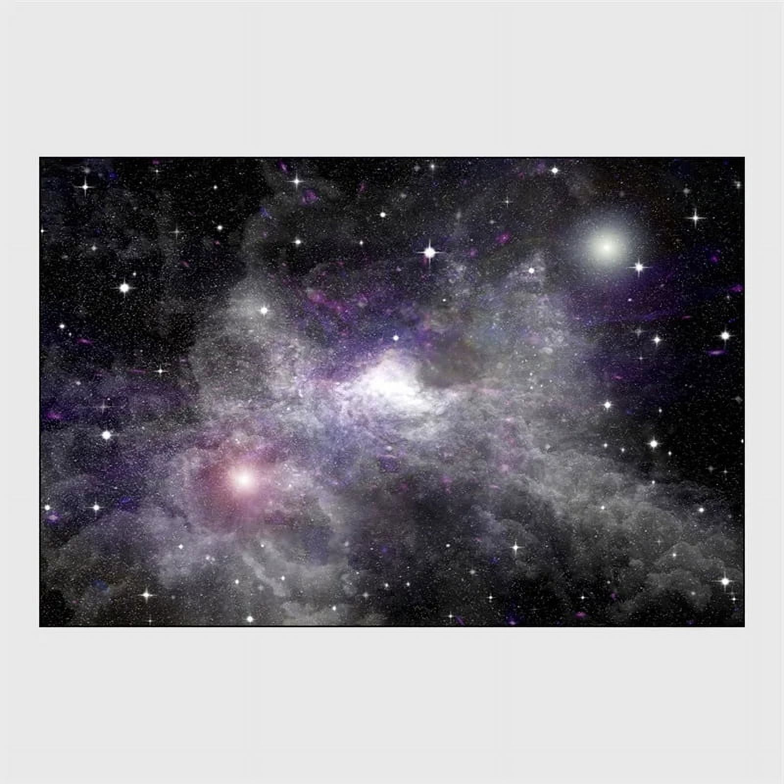 3D Blue Star Sky Carpet for Kids Room Soft Polyester Bedside Mat Space ...