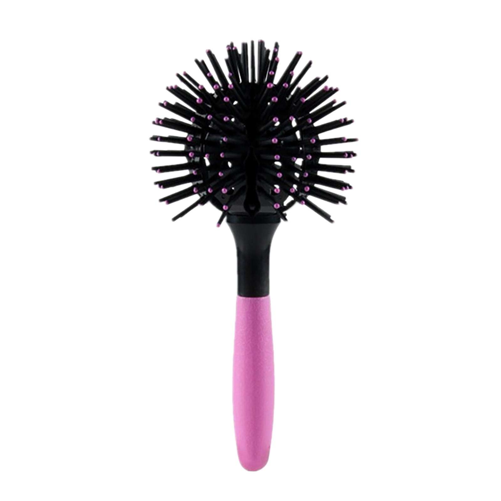 3D Bomb Curl Hairbrush Styling Salon Round Hair Curling Curler Comb ...