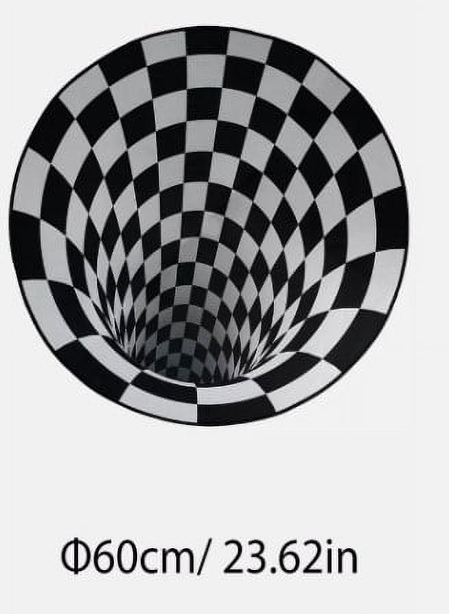 3D Bottomless Hole Optical Illusion Area Carpet Rug - 60x60 cm ...