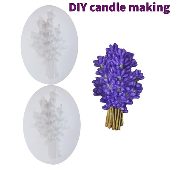 3D Bouquet Candle Soap Silicone Mold, Soft Candy Chocolate Candy Cake ...