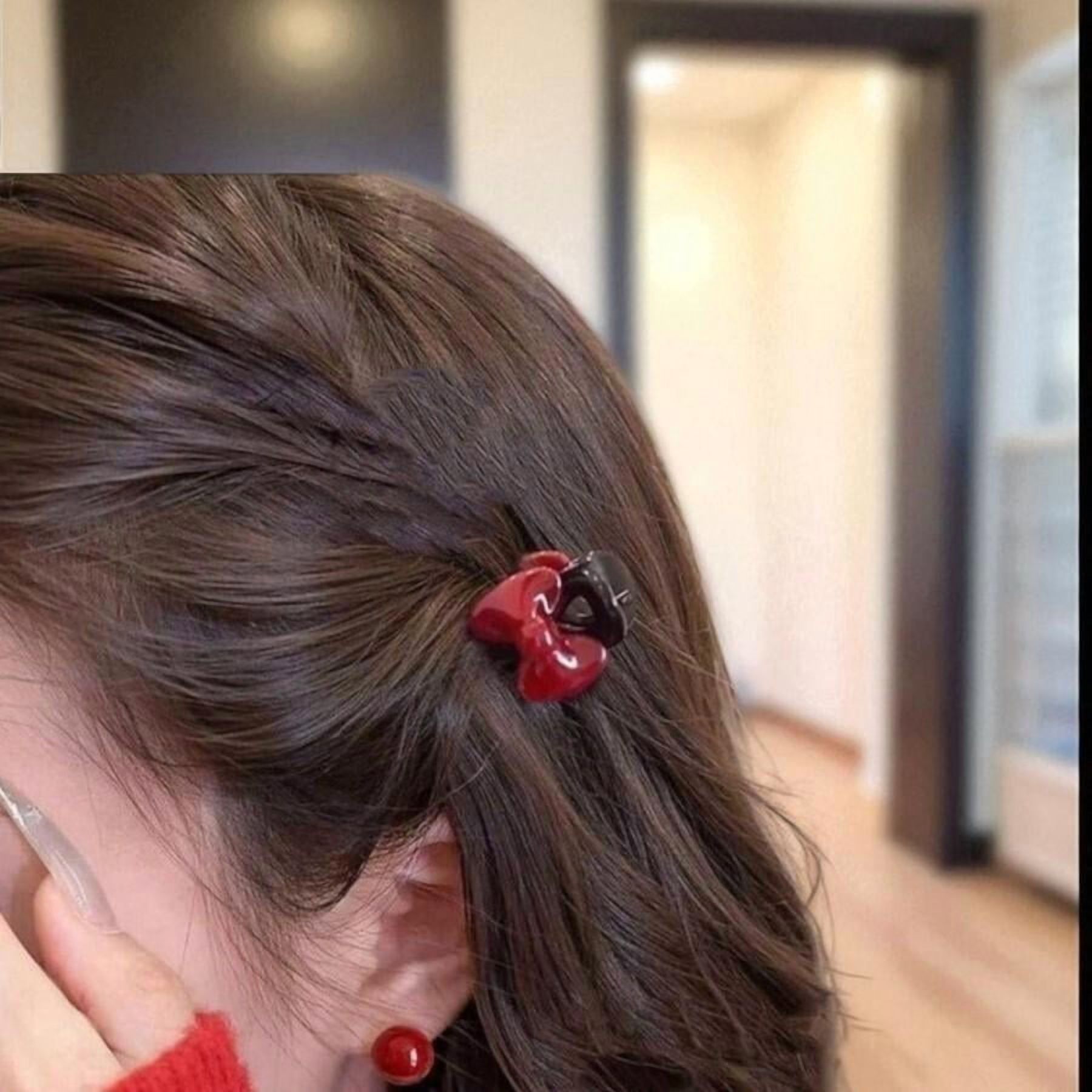 3D Bow Hair Clip for Women Bangs Forehead Side Hair Accessories ...