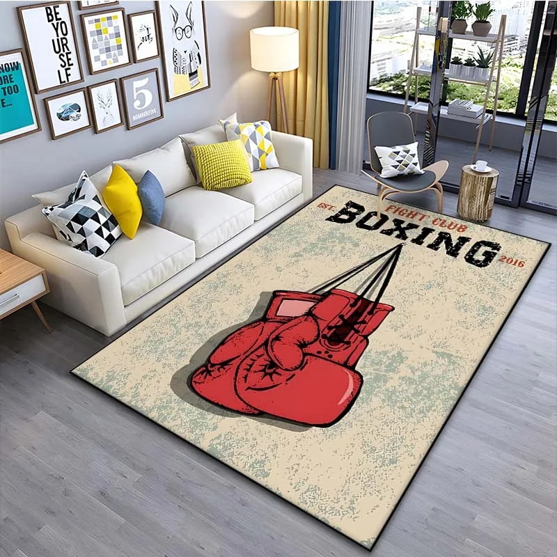 3D Boxing Club Printed Rug Home Living Room ration Carpet Bedroom ...