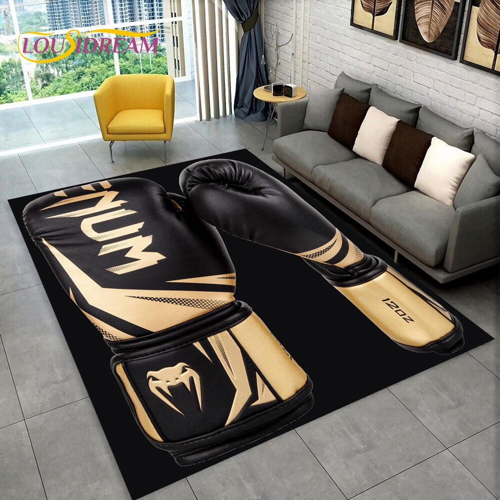 3D Boxing Gloves Boxer Fight Area Rug Large Carpet Rug for Living Room ...