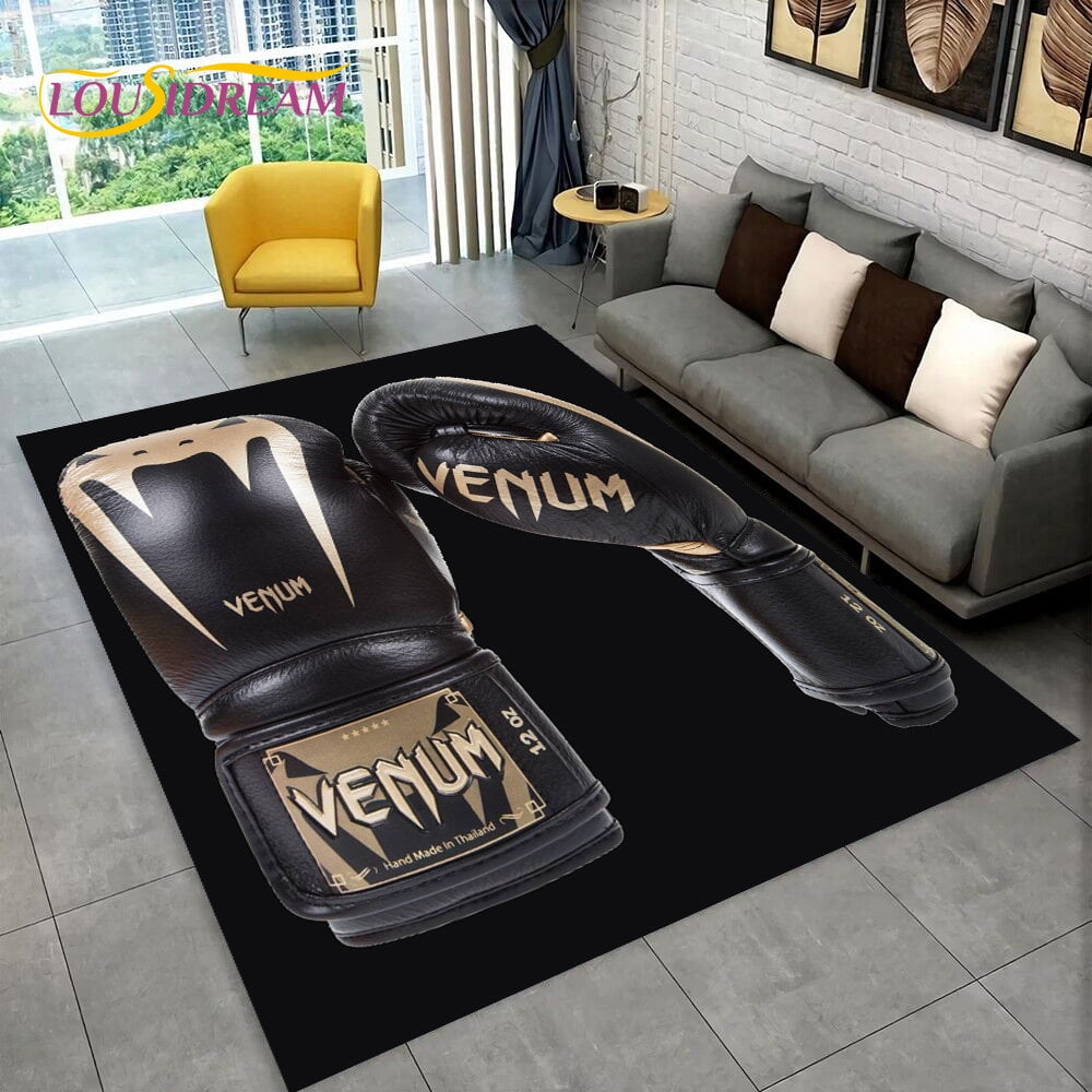 3D Boxing Gloves Boxer Fight Area Rug Large Carpet Rug for Living Room ...
