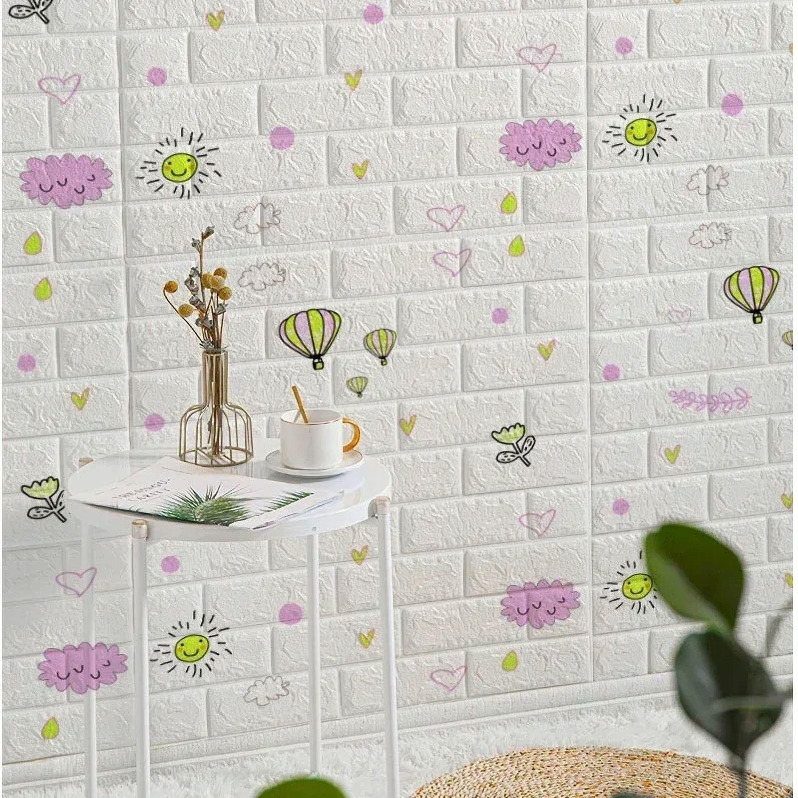 3D Brick Self-Adhesive Wallpaper Peel and Stick Wall Panel for Home ...