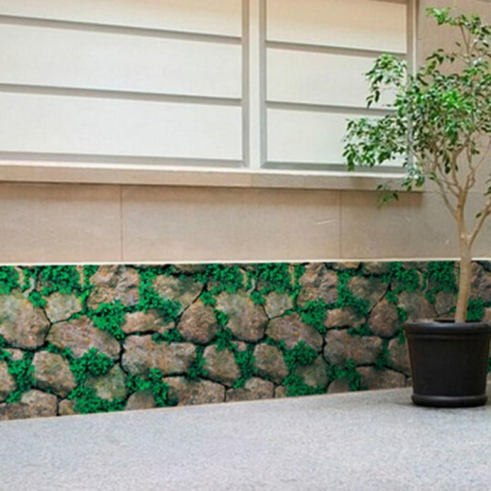 3D Brick Wall Stickers 18"x120" Stone Brick Wallpaper Stick Self ...