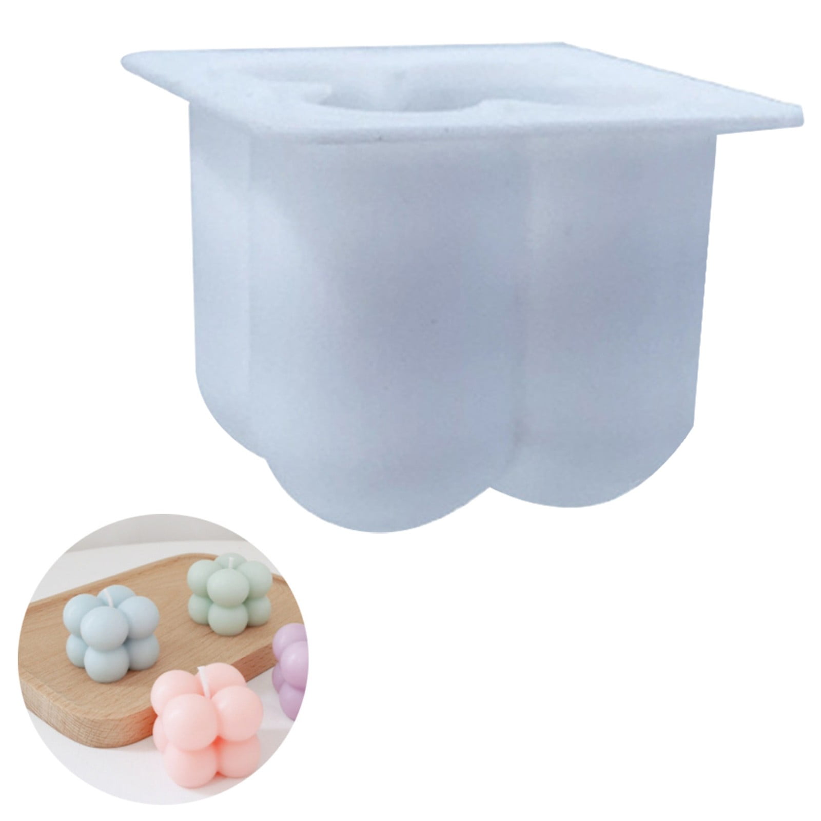3D Bubble Candle Cube Silicone For Candles Making Handmade Candle Wax ...