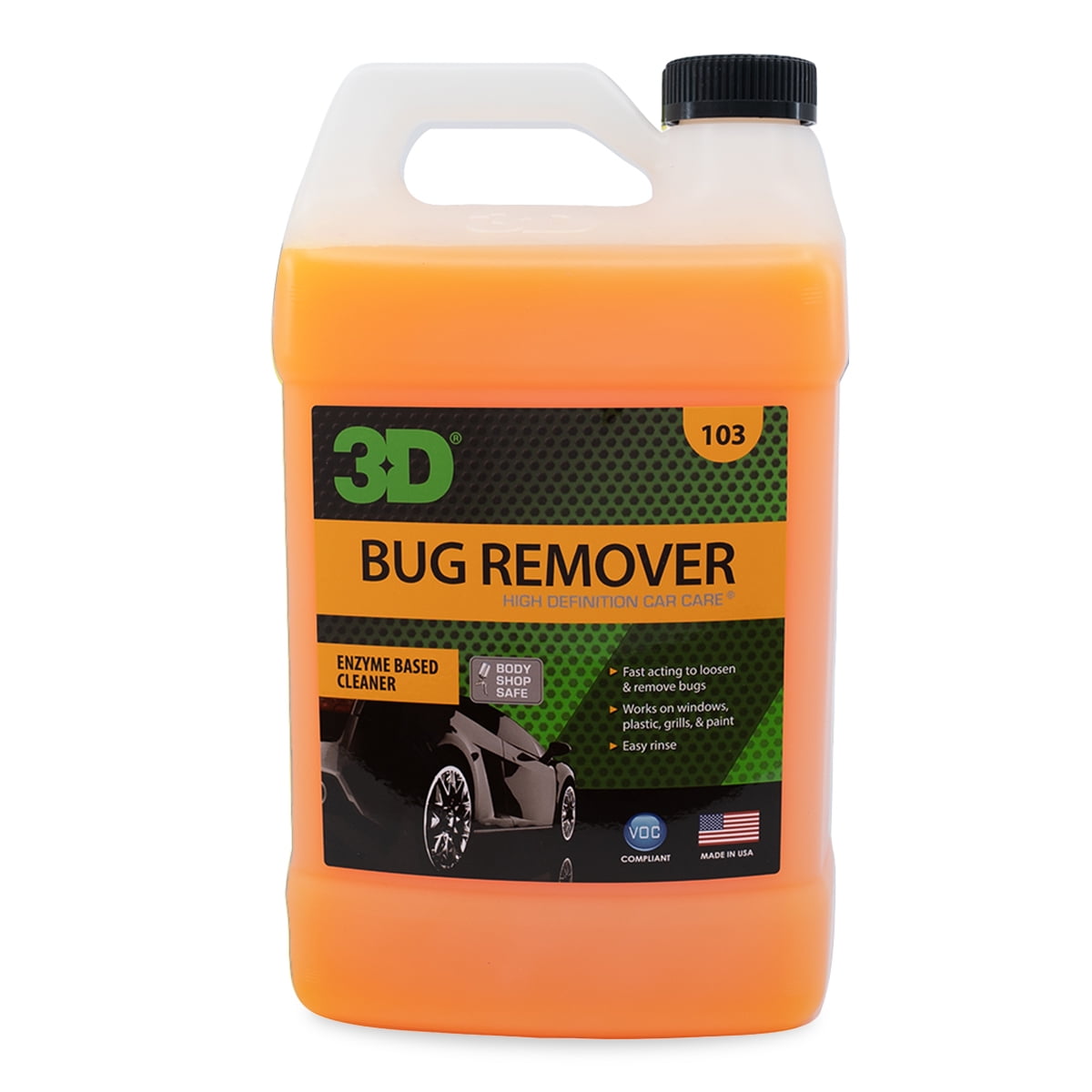 3D Bug Remover - 1 Gallon, All Purpose Cleaner & Degreaser, Safe on Car ...