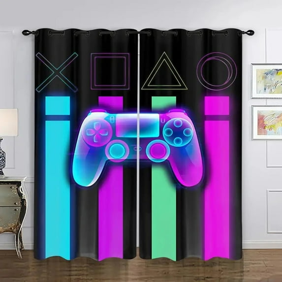 3D Building Block Splicing Curtains Bedroom Living Room Kitchen rations ...