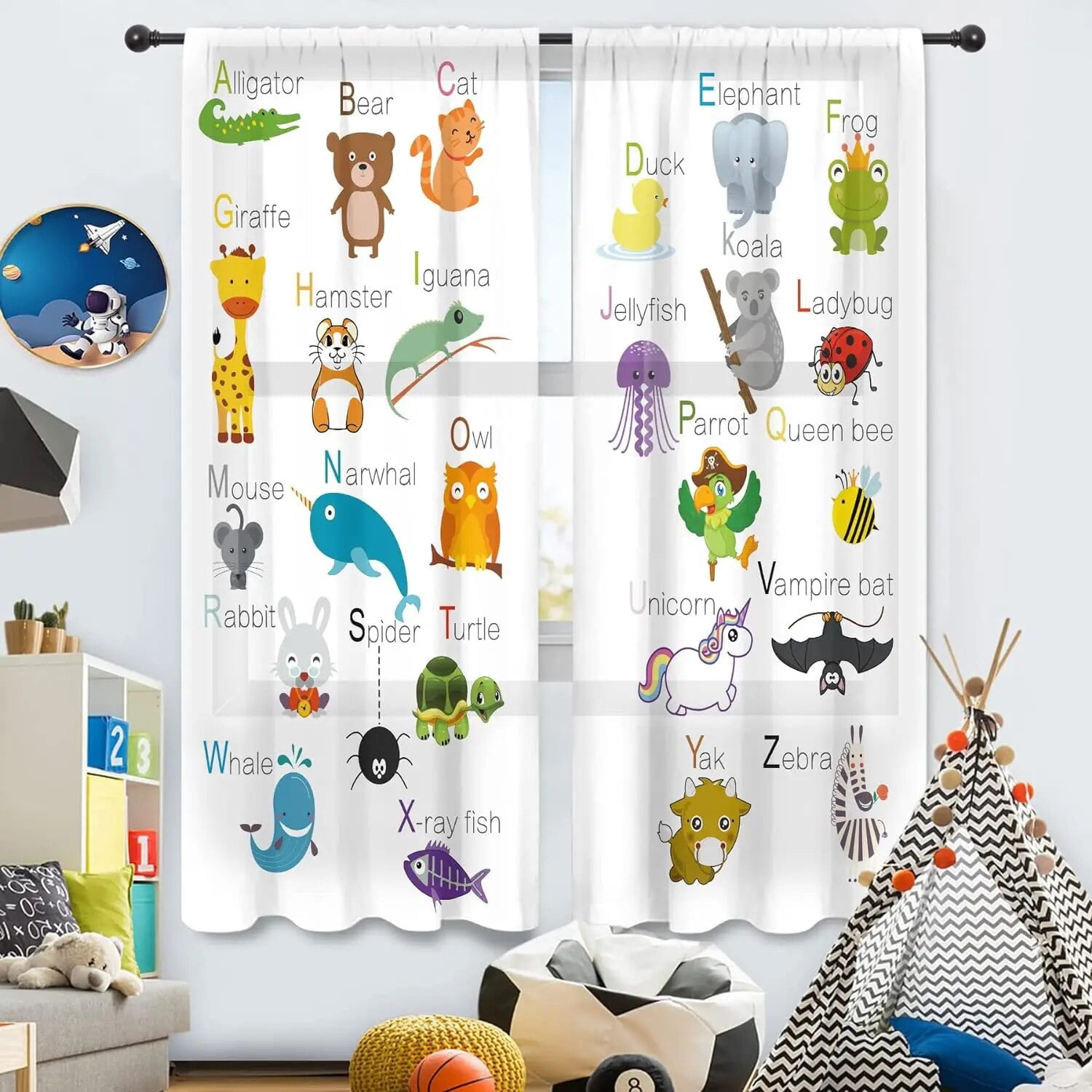 3D Building Block Splicing Curtains Bedroom Living Room Kitchen rations ...