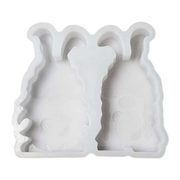 3D Bunnies Figurine Silicone Molds for Epoxy Resin Soap Making Cement ...