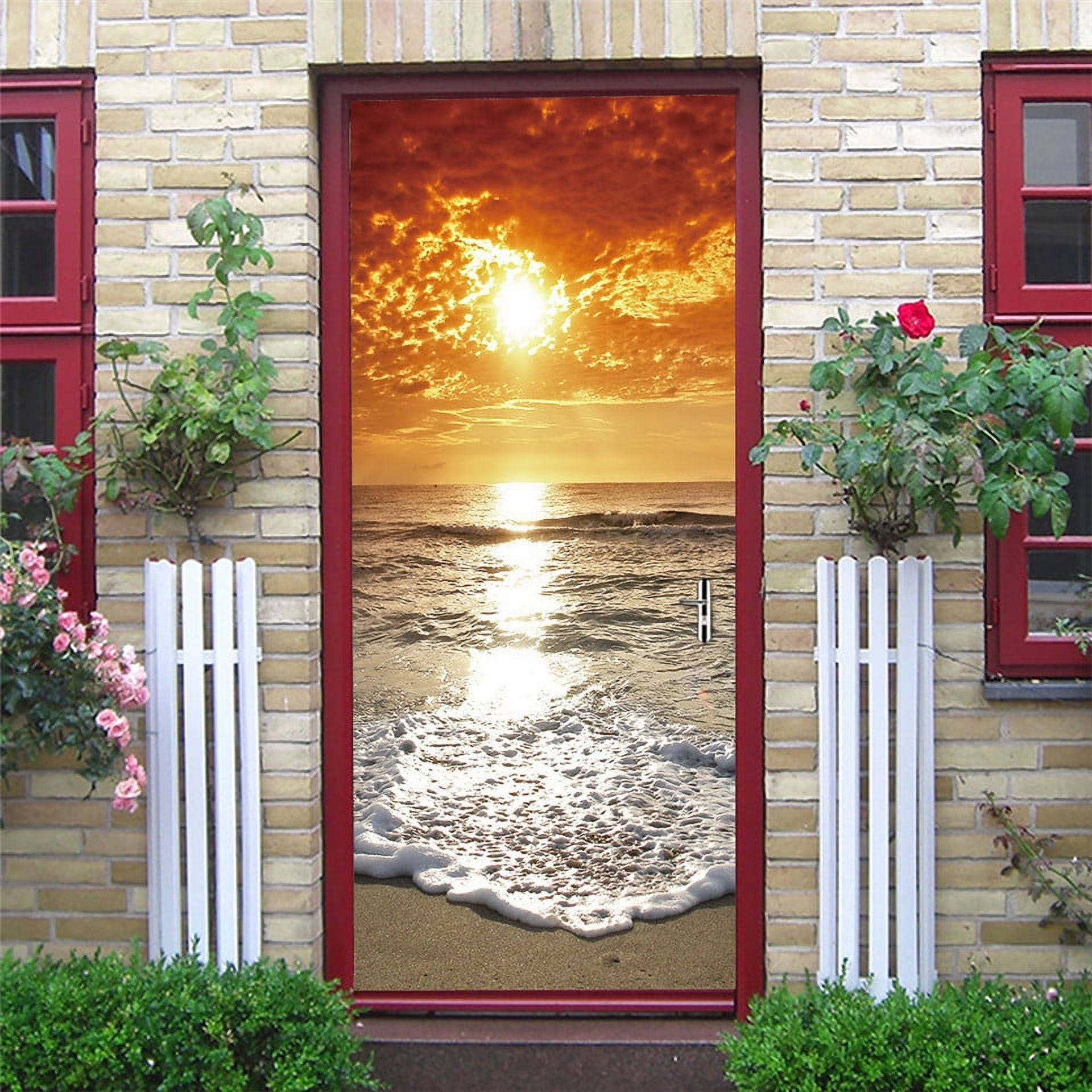 3D Butterfly Door Sticker PVC Self Adhesive Waterproof Wall Mural ...