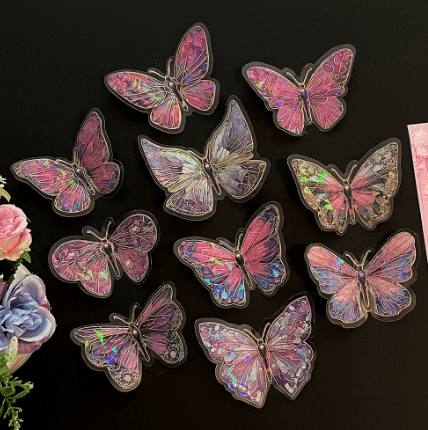 3D Butterfly Wall Decor - 10PCS Removable PVC Butterflies Wall Stickers ...