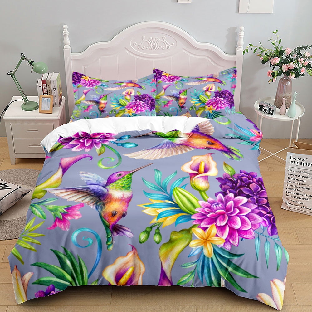 3D Cactus Flower Print Bedding Set King Double Full Twin Single Size ...