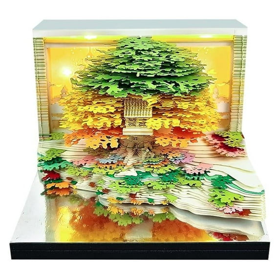 3D Calendar 2026,3D Memo Pad Time Piece Calendar 2026 Treehouse ...