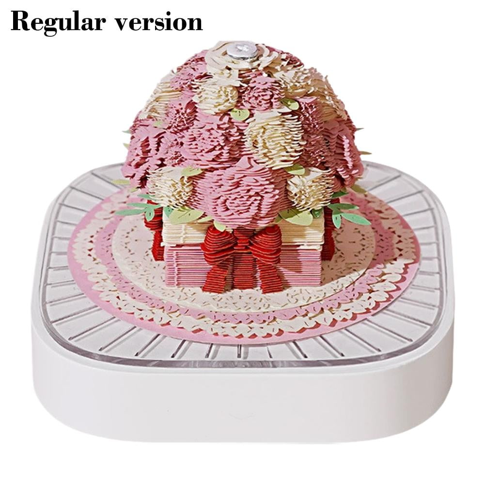 3D Calendar 2026 3D Memo Pad Time Piece Calendar Creative Rose Tear ...