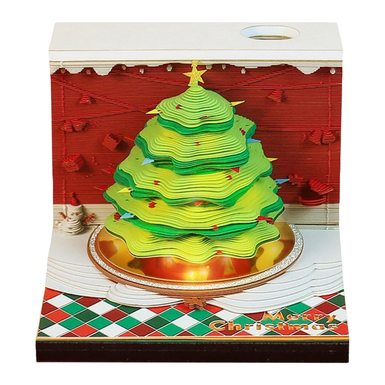 3D Calendar 2026, Desk Time Piece Calendar 2026,Tear-Away 3D Paper Art ...
