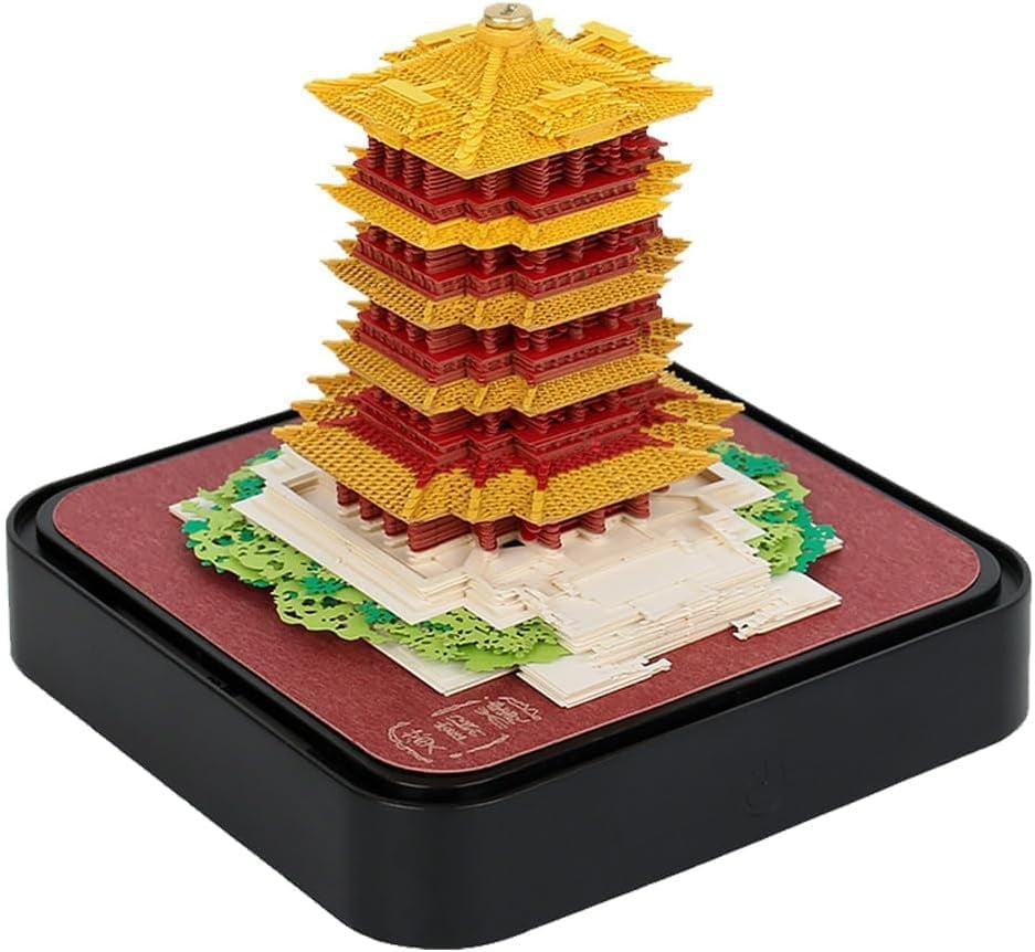 3D Calendar Memo Pad 2024 - Desk Calendar with LED Lights, 3D Memo Pad ...