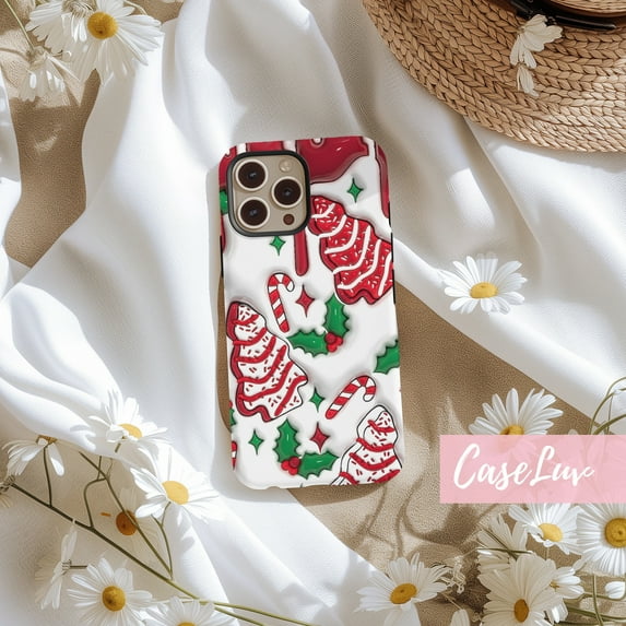 3D Candy Cane Tree Phone Case Festive Winter with iPhone 17 to 11 Pro ...