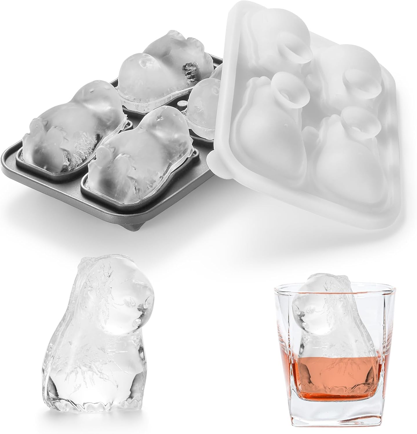 3D Capybara Ice Cube Mold Fun Shapes, Capybara Gifts for Women ...
