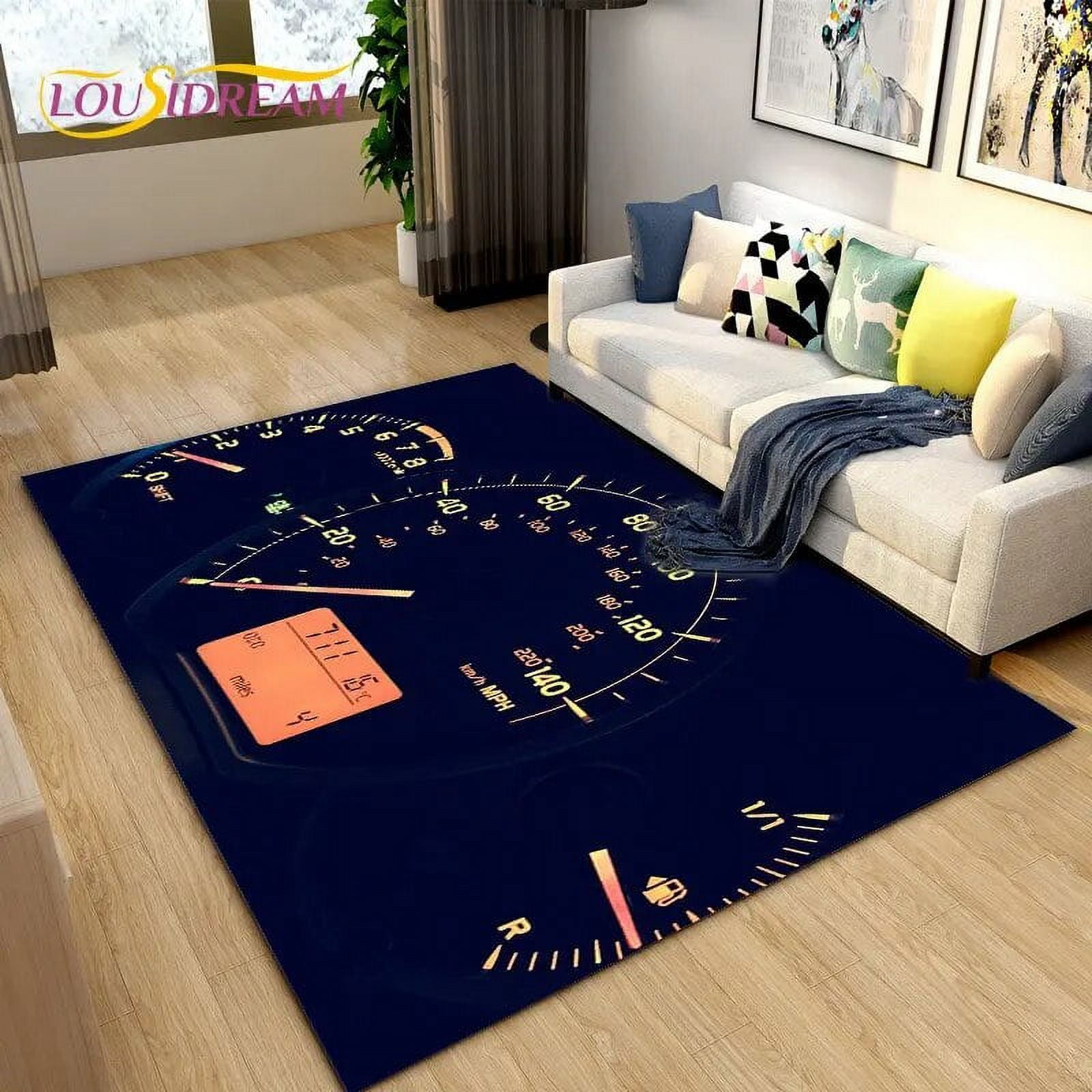 3D Car Racing Dashboard Area Rug Carpet Rug for Living Room Bedroom ...