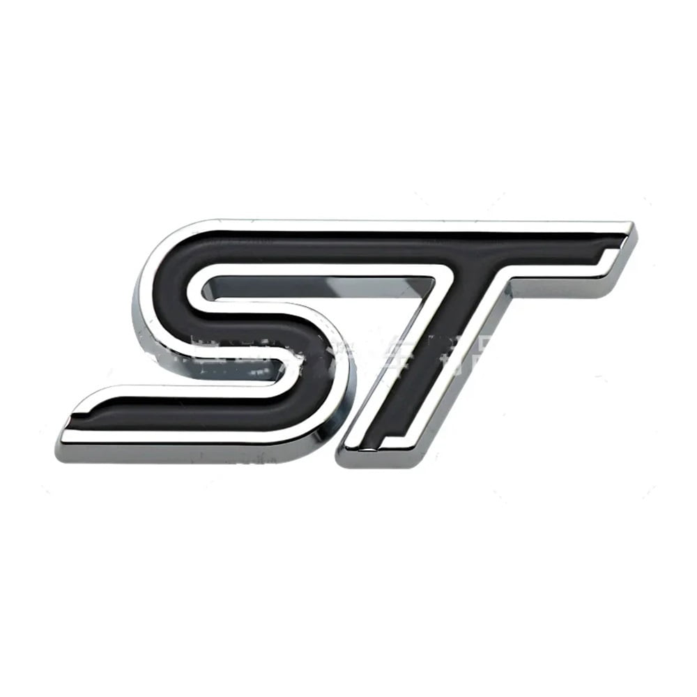 3D Car ST Rear Trunk Side Fender Emblem Badge Sticker For Ford ST Logo ...