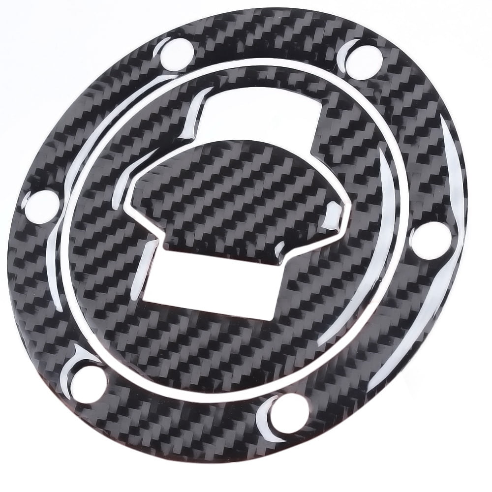 3D Carbon Fiber Tank Gas Cap Pad Filler Cover Sticker Decals For ...