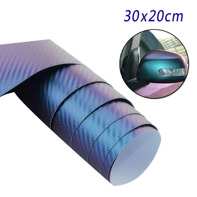 3D Carbon Fiber Vinyl Car Roll Warp Film Sticker Decal Chameleon DIY ...