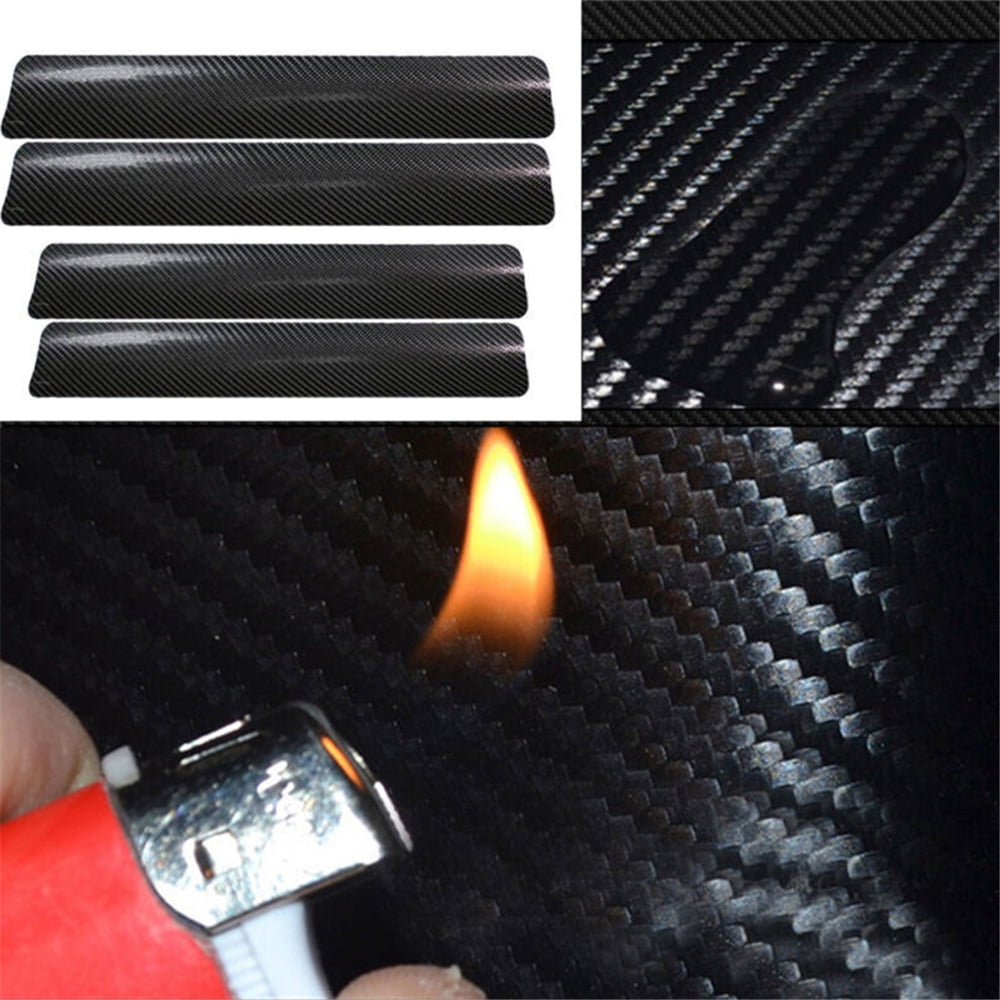3D Carbon Fiber Vinyl Scuff Plate Door Sill Guard Sticker Decals for ...