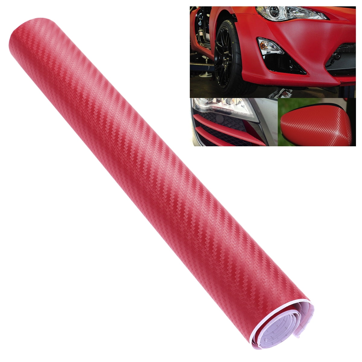3D Carbon Fiber Wrap Roll DIY Sticker for Car Auto Vehicle Decor 200 x ...