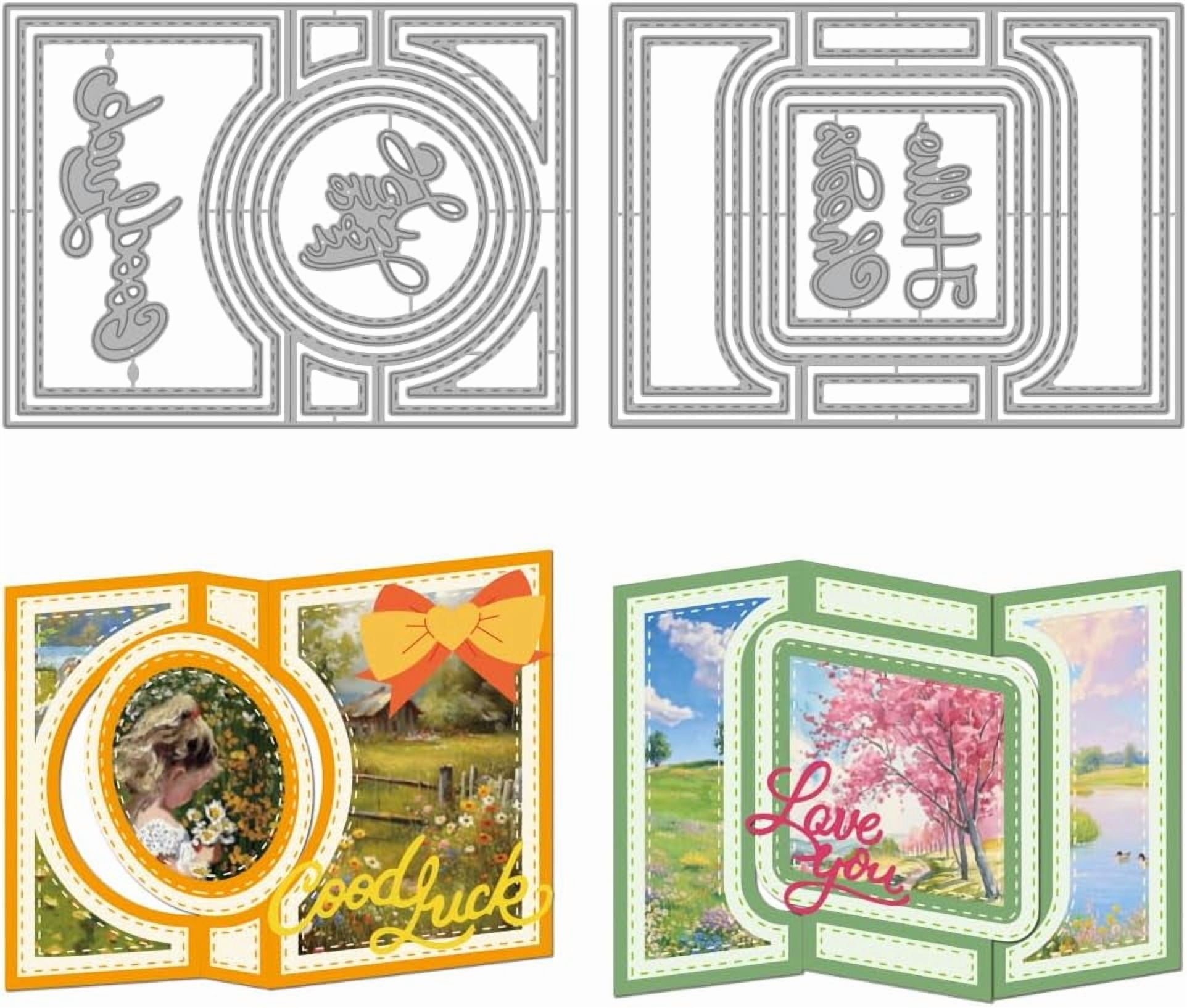 3D Card Shape Cutting Dies for DIY Card Making Rectangular Shaped Gift ...