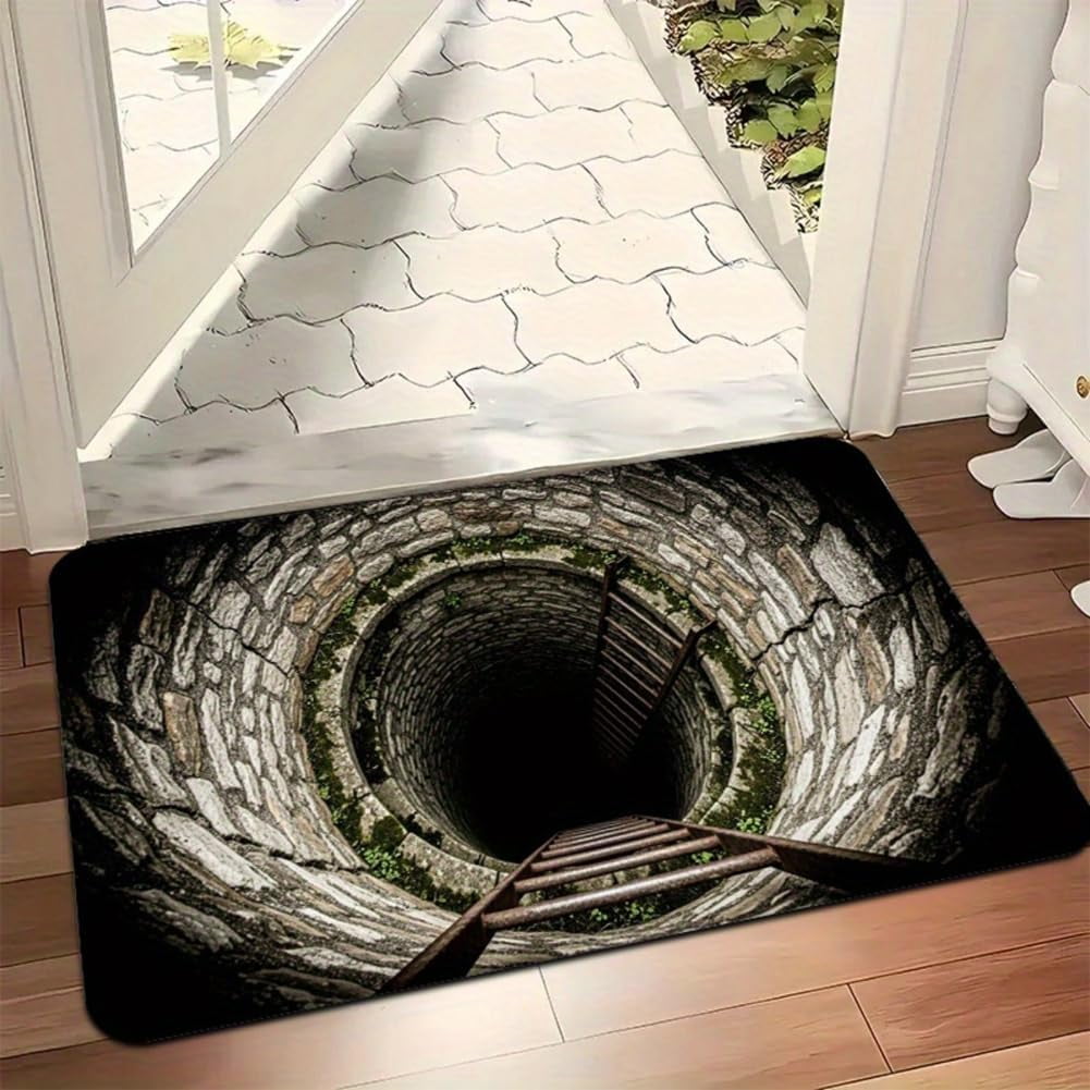 3D Carpet Bottomless Hole Optical Illusion Area Rug, 2026 New 3D Hole ...