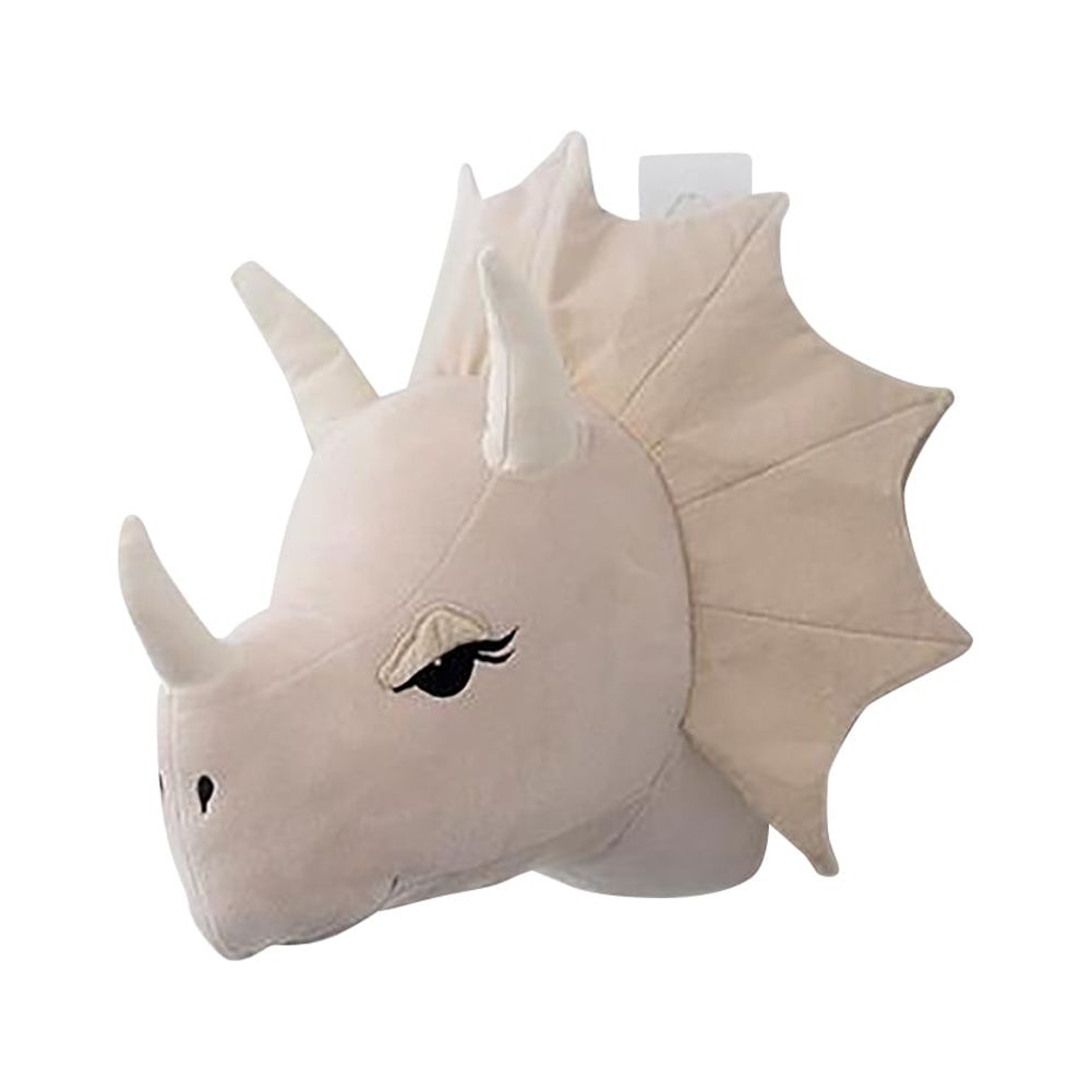 3D Cartoon Animal Head Dinosaur Stuffed Plush Toy Head Hanging Wall ...