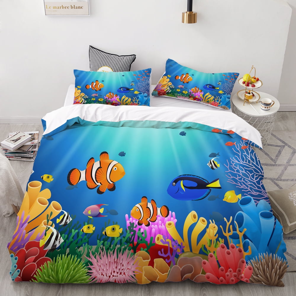 3D Cartoon Bedding Set for KidsBabyChildrenBoyGirl Duvet Cover Set ...