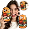 3D Cartoon Burger Silicone Phone Case, Cute Novelty Protective Cover ...